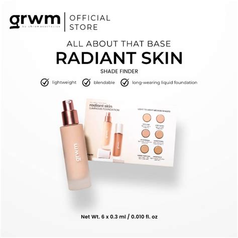 GRWM Cosmetics Shade Finder - Radiant Skin Foundation | Lazada PH