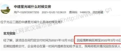 光谷又一网红楼盘延期交房！中心城延期时间规划
