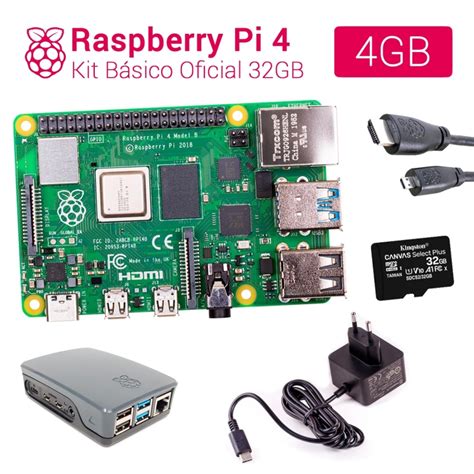 Raspberry Pi 4 Kit Basico Oficial
