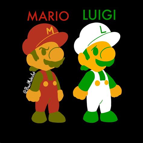 Mario And Luigi Nes Style By Braulcreates On Deviantart