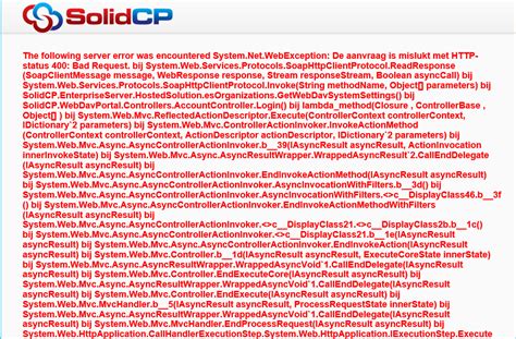 Internal Server Error 500 Cloudfolders General Questions Solidcp Forum