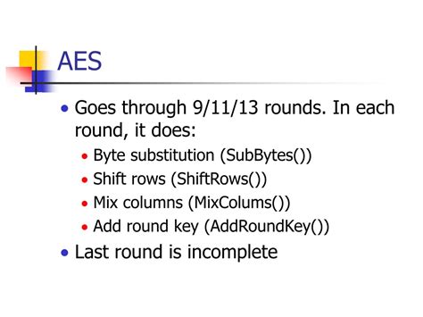 Ppt Advanced Encryption Standard Aes Powerpoint Presentation Free Download Id 9384658