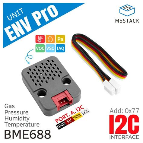 M5stack Atom With M5stack Env Pro Unit With Temperature Humidity