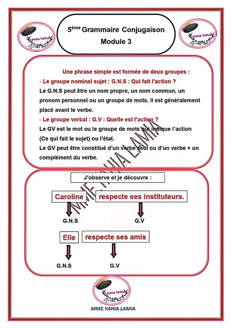 5ème année primaire lecture Module 3 avec correction tunitests TN