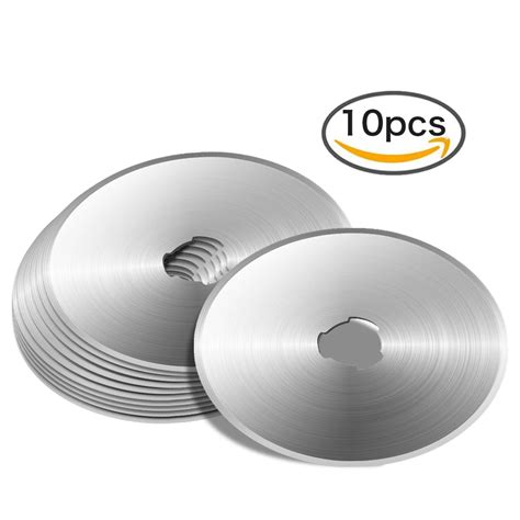 Hakkin 10pcs 60MM Rotary Cutters Spare Blades Quilters Sewing Cut