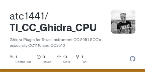 github atc1441 ti cc ghidra cpu ghidra plugin for texas instrument cc 8051 soc s especially