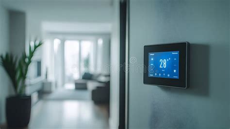 Digital Smart Thermostat Controlling Temperature With Advanced Features