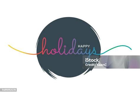 해피 홀리데이 레터링 벡터 스톡 일러스트 필기 휴일 편지 벡터 삽화입니다 0명에 대한 스톡 벡터 아트 및 기타 이미지 0명 개념 거리가 먼 Istock