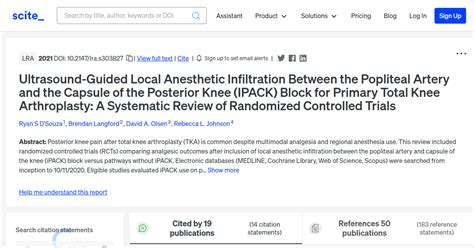 Ultrasound Guided Local Anesthetic Infiltration Between The Popliteal