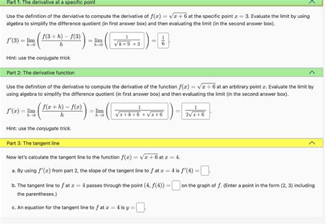 Solved Use The Definition Of The Derviative To Compute The
