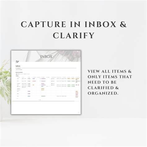 Notion Template Gtd Planner Gtd Notion Planner Gtd Dashboard Notion