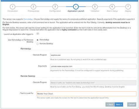 RemoteApp And RDS Synthetic Login Monitoring Exoprise