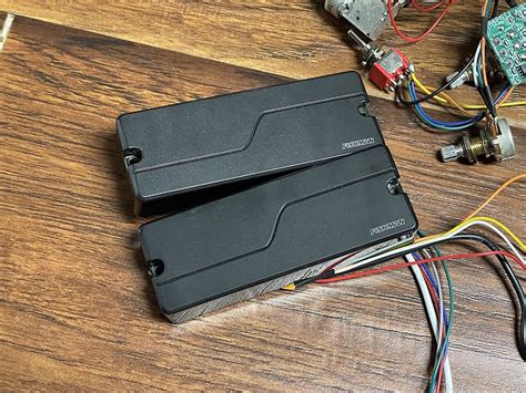 Fishman Fluence 5 String Bass Pickups Black Soapbar Reverb