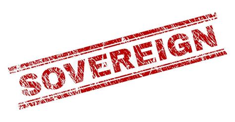 Grunge Textured Sovereign Stamp Seal Stock Vector Illustration Of
