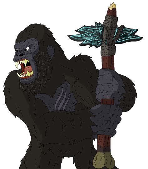Kong With Battle Axe By Johnv2004 On Deviantart
