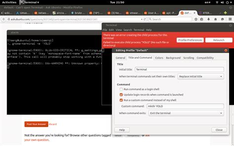 default can t open terminal ask ubuntu