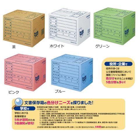【楽天市場】文書保存箱（カラー・フォルダーb4・a4用） コクヨ B4a4：倉敷文具rukaruka