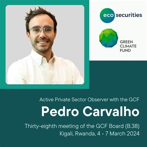 Ecosecurities On Linkedin We Are Excited To Announce That Pedro Carvalho Our Head Of Policy And