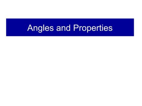Basicangleproperties Class 4 And Explanationsppt