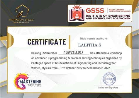 Lalitha S On Linkedin Workshop Organized In Our College On C