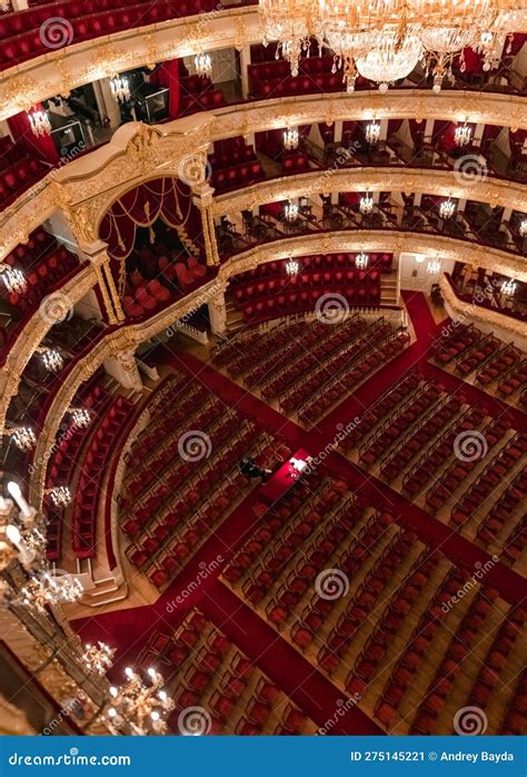 Interior Of The Bolshoi Theatre In Moscow Editorial Photo Image Of