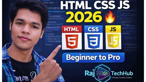 Html Css Javascript 2026 Complete Beginner To Pro Web Development