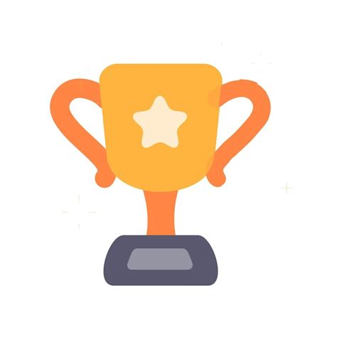 별이 박힌 금 트로피 프리미엄 벡터