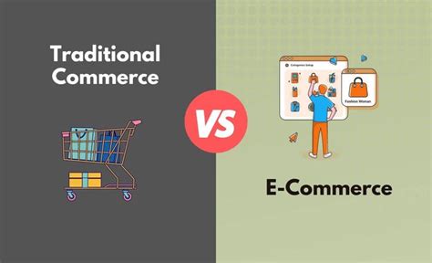 Traditional Commerce Vs E Commerce What S The Difference With Table