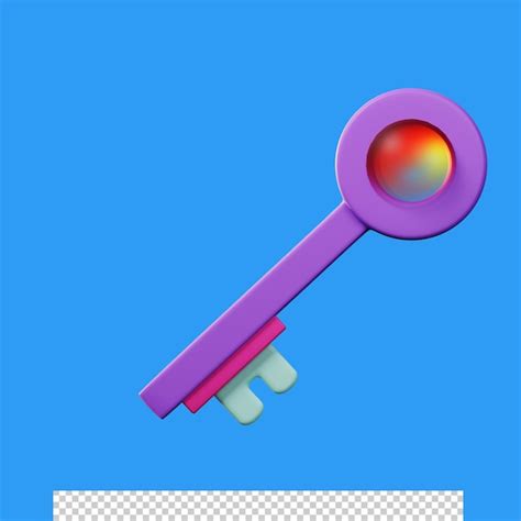 Premium Psd 3d Icon Key