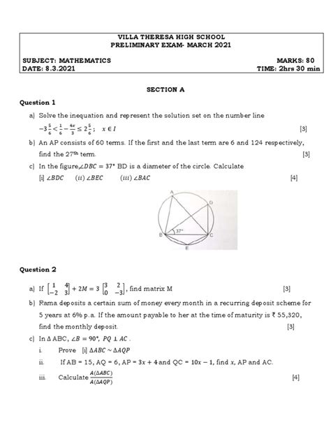 Maths Prelims 2021 Pdf Mathematics Elementary Mathematics