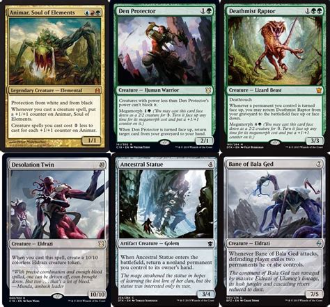 Custom Commander Deck Animar Soul Of Elements Eldrazi Morph Edh Magic