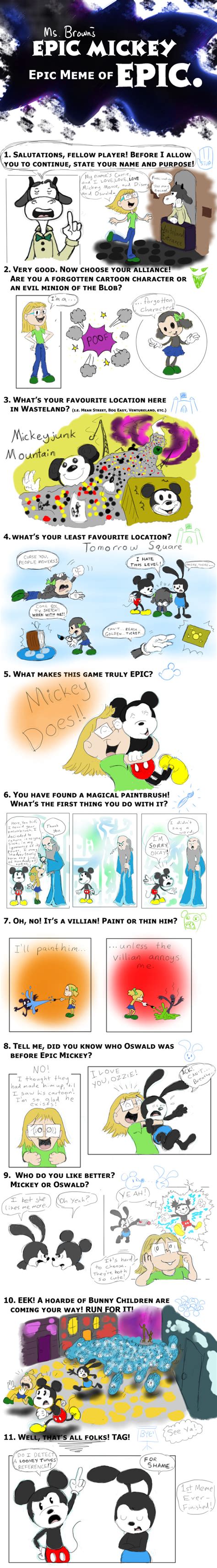 Epic Mickey Meme By Carol Lizzy On Deviantart