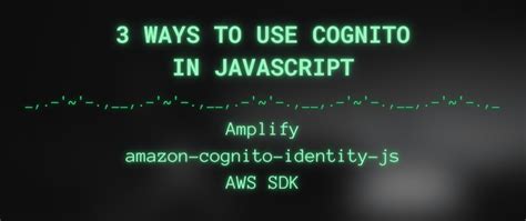 Aws Cognito Amplify Vs Amazon Cognito Identity Js Vs Aws Sdk Dev