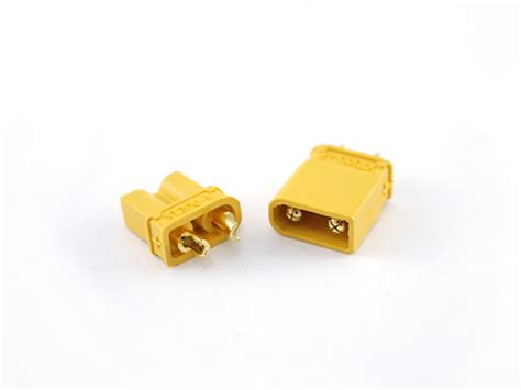 Разъем питания силовой XT30U 30А 2pin пара папа-мама для RC (115670 ...
