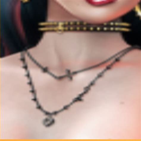 Second Life Marketplace Re Roxy Choker White W Necklace Common