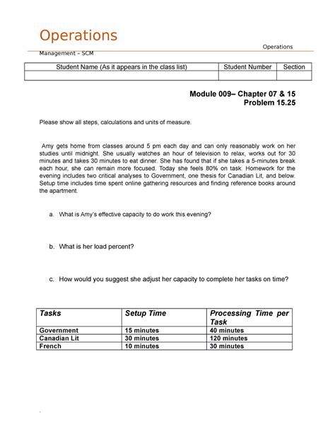 2020 Module 05 Chapter 07 And Chapter 15 Capacity Operations