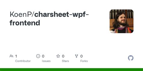 Github Koenpcharsheet Wpf Frontend Github Koenpcharsheet Wpf Frontend