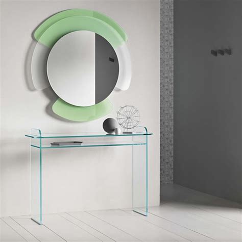 Tonelli Opalina Consolle Glass Desk Console Table Hall Furniture