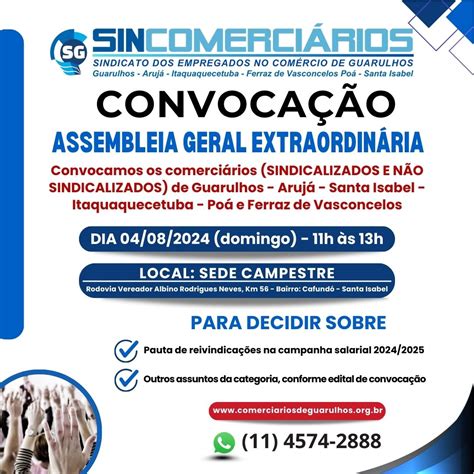 ConvocaÇÃo Assembleia Geral Extraordinária