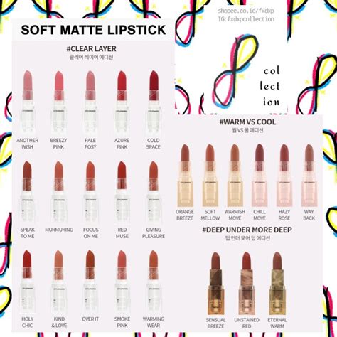 Jual Ce Soft Matte Lipstick G Color Including Clear Layer