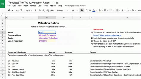 Ebitda Valuation Spreadsheet — Db