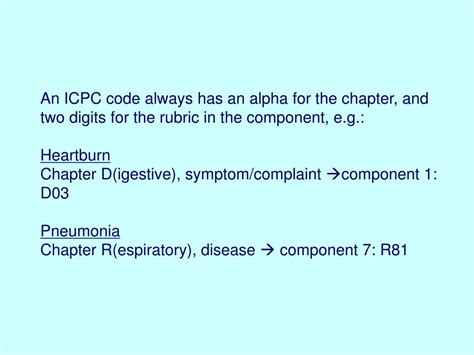 ppt international classification of primary care icpc powerpoint