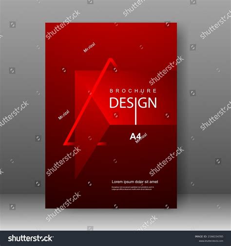 Cover Design Modern Red Background Cover Stock Vector Royalty Free