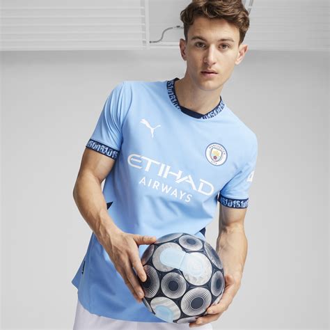 Manchester City 2425 Authentic Home Jersey Men Manchester City Puma