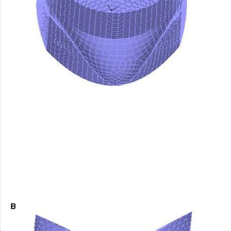 The Mesh Of The Aortic Root A The Whole Model B The Leaflets