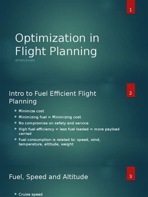 optimization in flight planning affan khan pdf transport vehicles