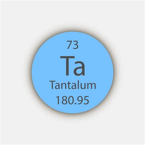 Premium Vector Tantalum Symbol Chemical Element Of The Periodic Table