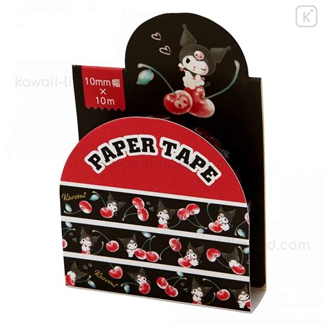 Japan Sanrio Washi Paper Masking Tape Kuromi Cherry Kawaii Limited