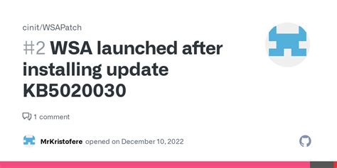 Wsa Launched After Installing Update Kb Issue Cinit