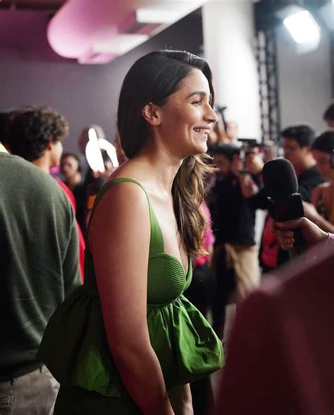 Alia Bhatt Looks Spicy As Green Chilli In Peplum Top And Matching